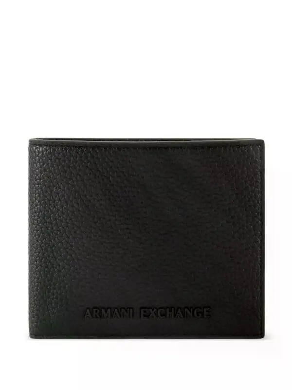 Armani Exchange Logo-detail Bifold Wallet - Black