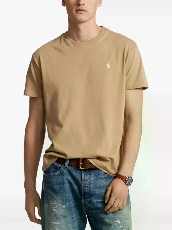 Polo Ralph Lauren Logo-embroidered T-shirt - Neutrals