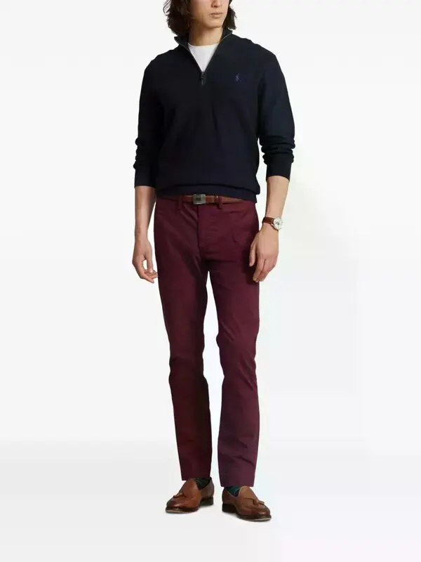 Polo Ralph Lauren Quarter-zip Embroidered Sweater - Blue