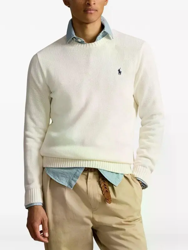 Polo Ralph Lauren Embroidered Logo Crew Neck Sweater