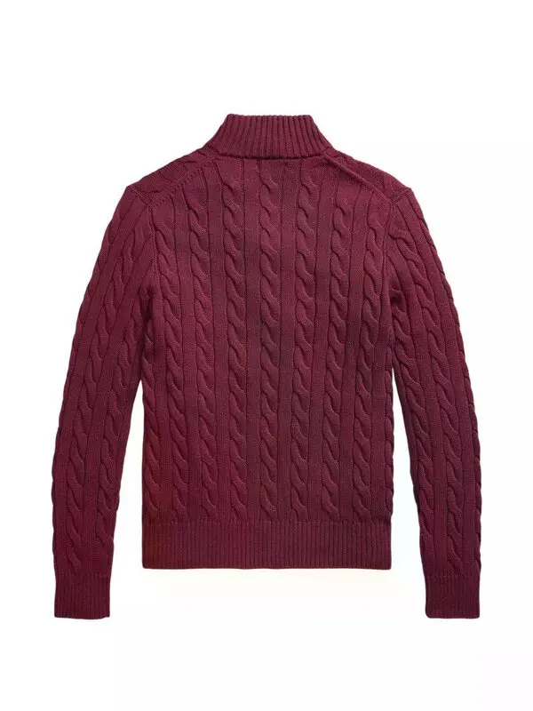 Polo Ralph Lauren Cable-knit Quarter-zip Sweater
