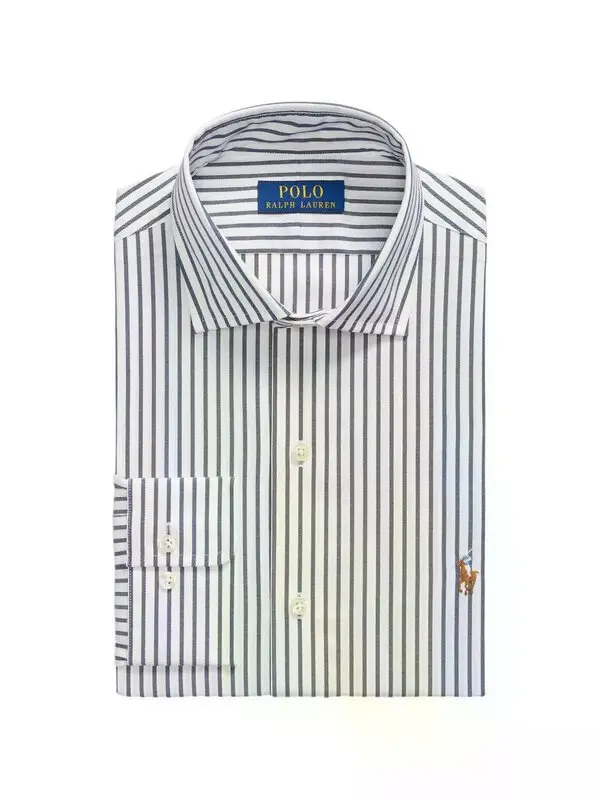 Polo Ralph Lauren Striped-pattern Embroidered-logo Shirt