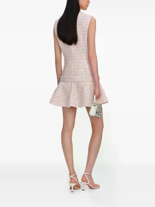 SELF-PORTRAIT Sequin-embellished Tweed Mini Dress