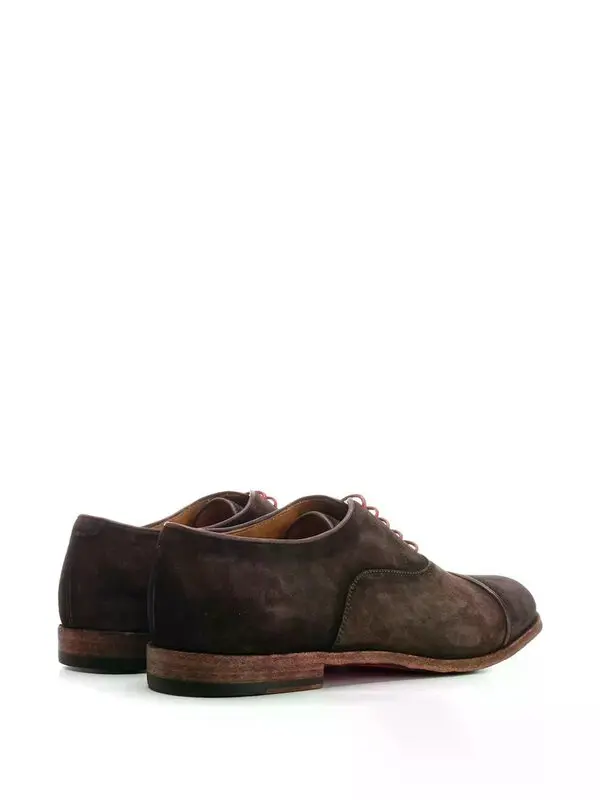 CORVARI Cap Toe Suede Derby Shoes