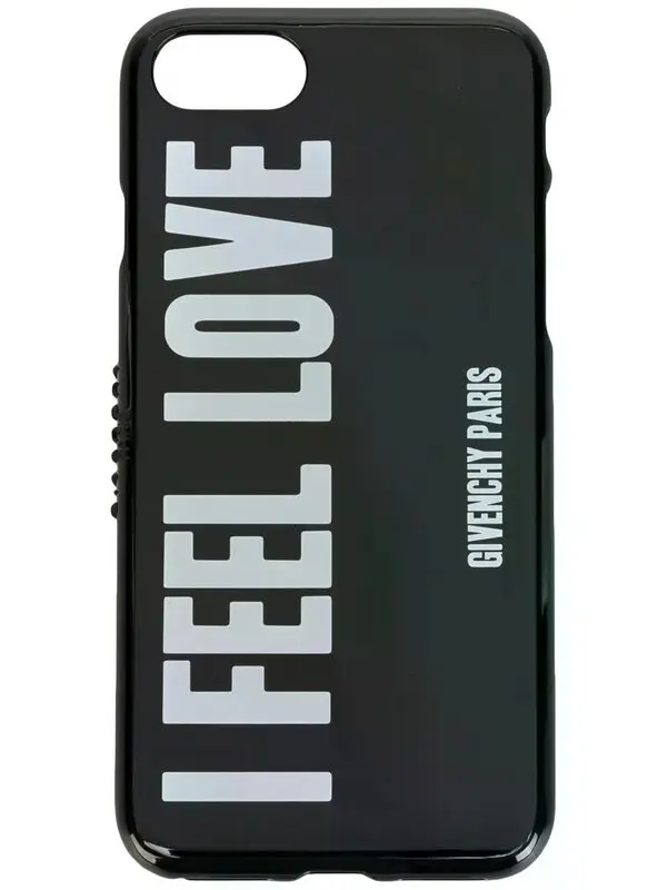 Givenchy Slogan Print Iphone 7 Case - Black