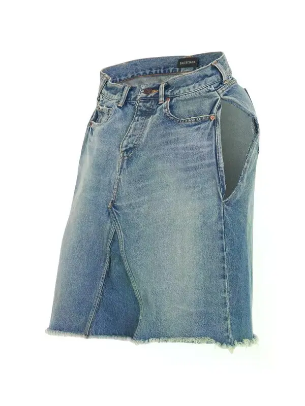 Balenciaga Sleeveless Denim Asymmetrical Top