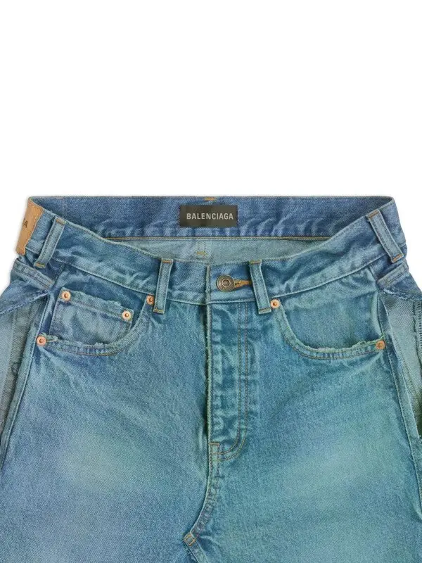 Balenciaga Sleeveless Denim Asymmetrical Top