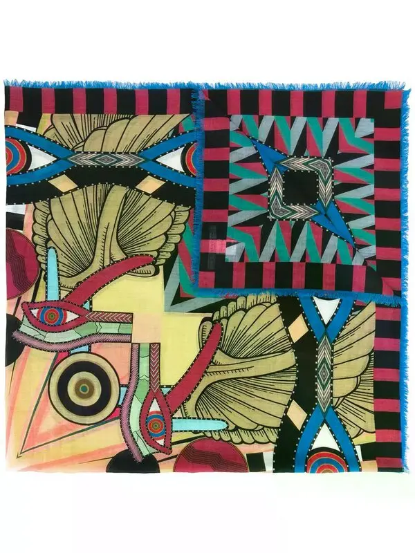 Givenchy Abstract Print Scarf - Multicolour