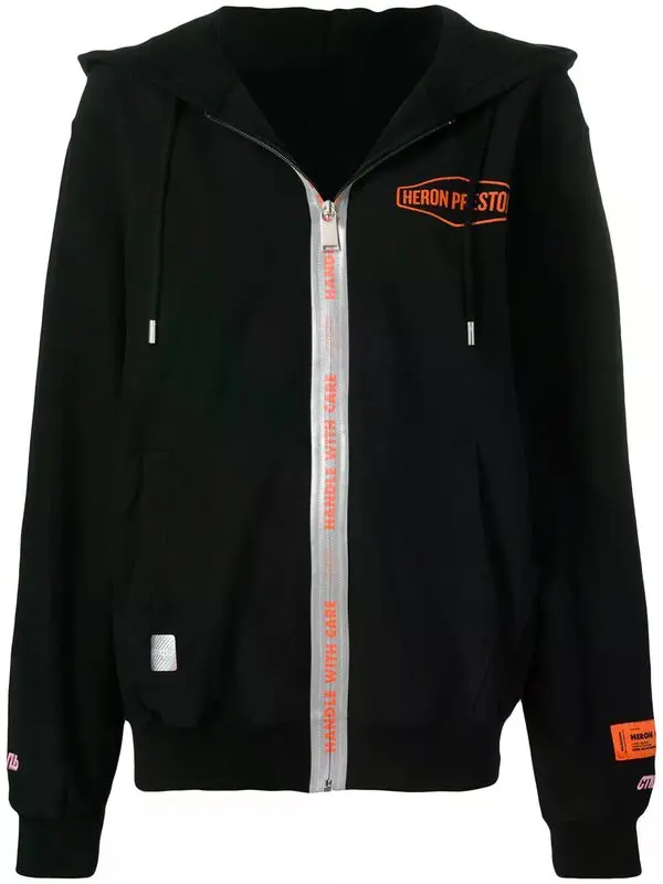 Heron Preston Logo Zipped Hoodie