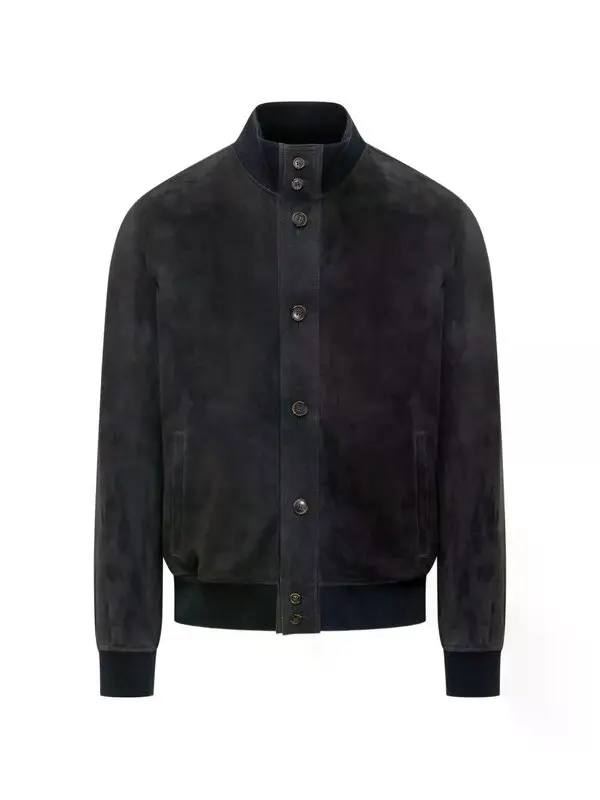 RENZO ROMAGNOLI Suede Bomber Jacket