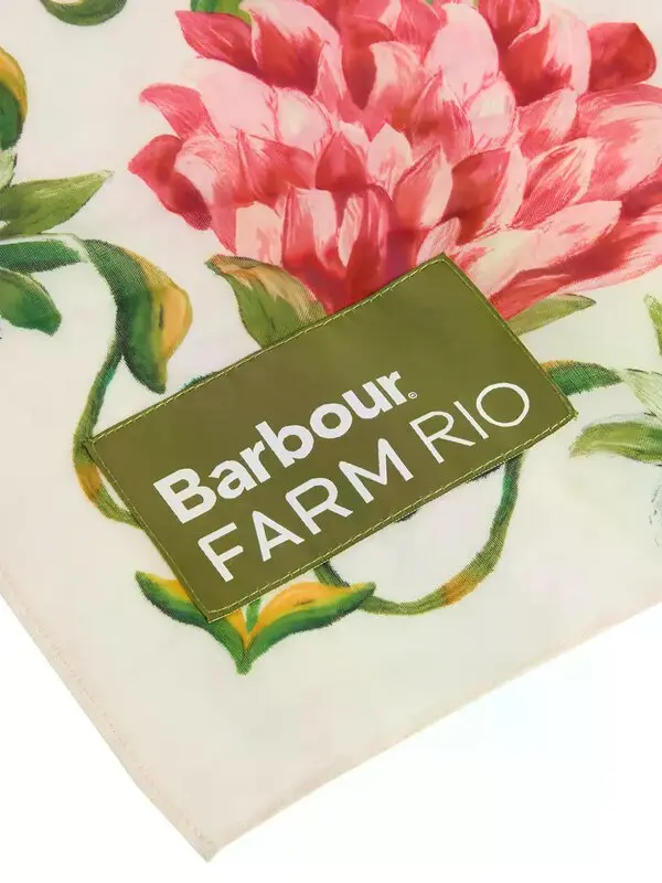 Barbour Farm Rio Azelia Floral-print Scarf - Neutrals