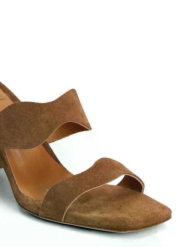L'ARIANNA Suede Double-strap Mules