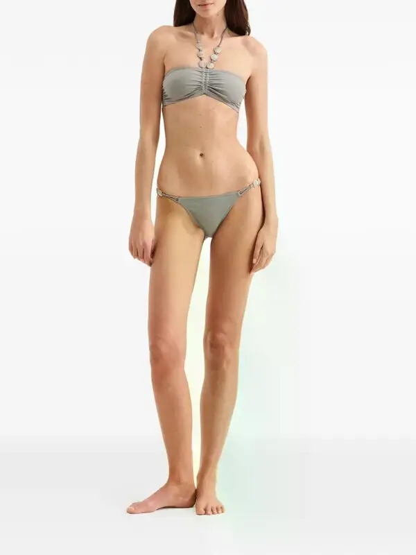 ERES Margaux High-cut Bikini Bottoms With Ring Detail - Grey