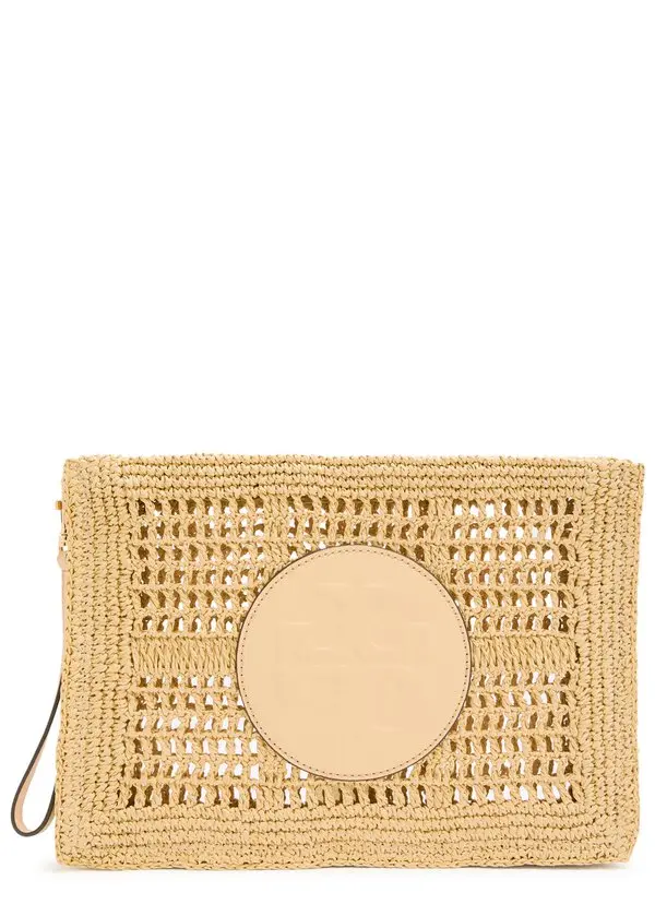 Tory Burch Ella Raffia Clutch