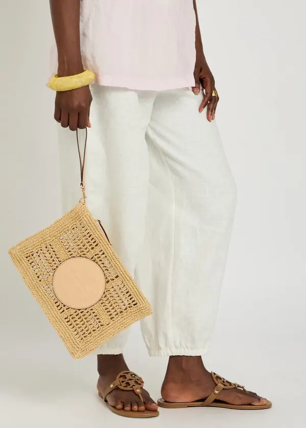 Tory Burch Ella Raffia Clutch