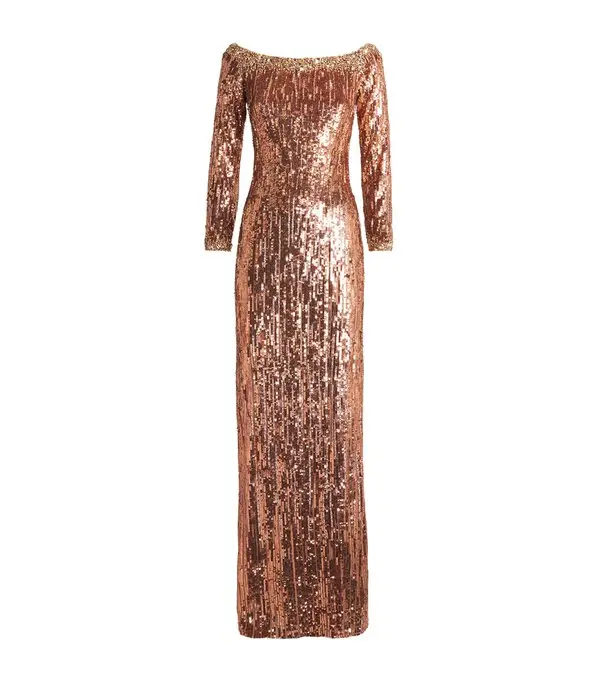 Jenny Packham Marnie Sequinned Gown