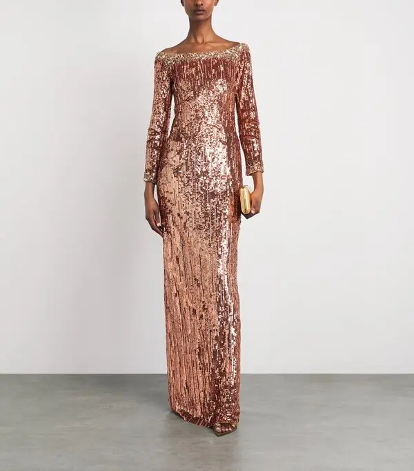 Jenny Packham Marnie Sequinned Gown