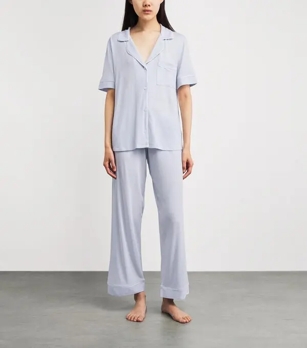 Eberjey Short-sleeve Gisele Pyjama Set - Blue