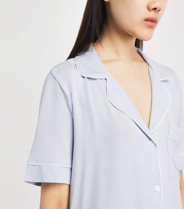 Eberjey Short-sleeve Gisele Pyjama Set - Blue