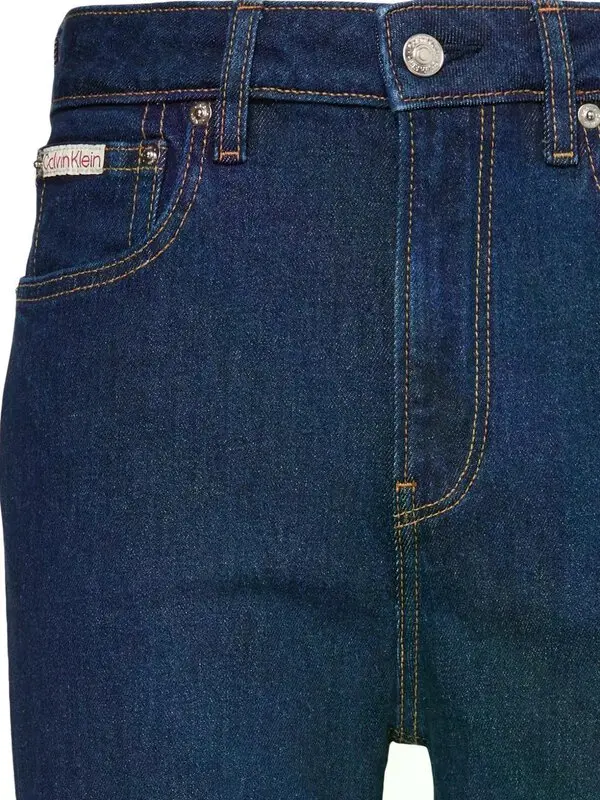 Calvin Klein Straight-leg Jeans With Logo Patch
