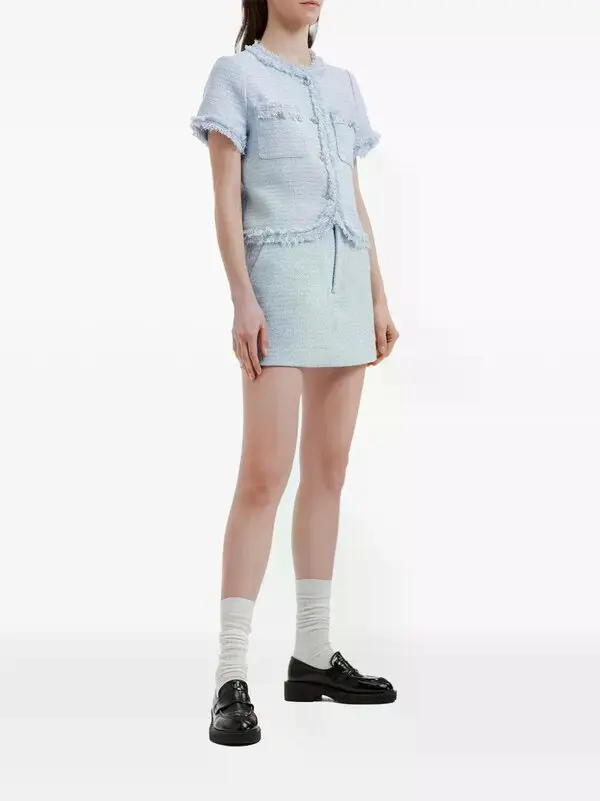 B+AB Frayed Bouclé Shorts Set