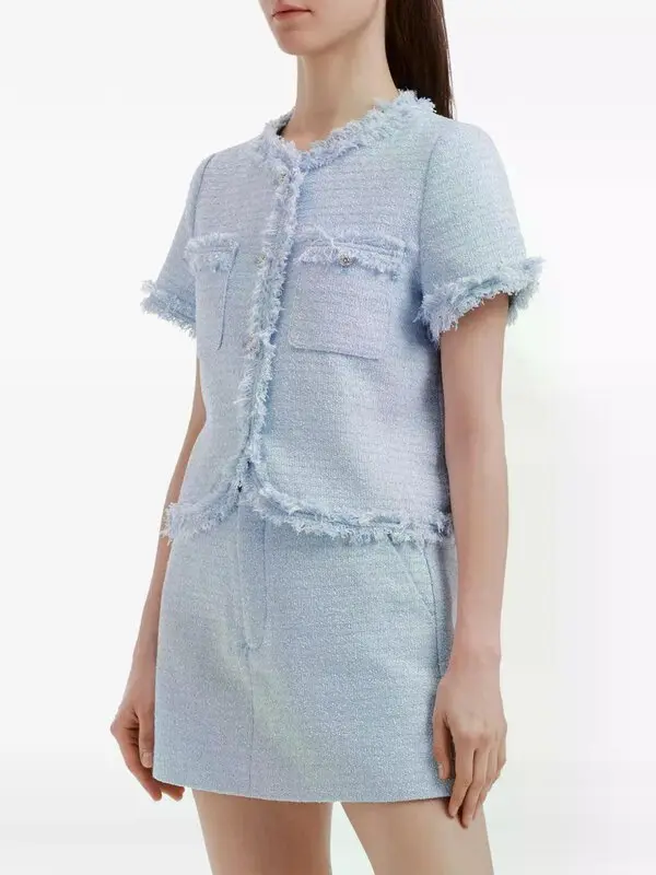 B+AB Frayed Bouclé Shorts Set