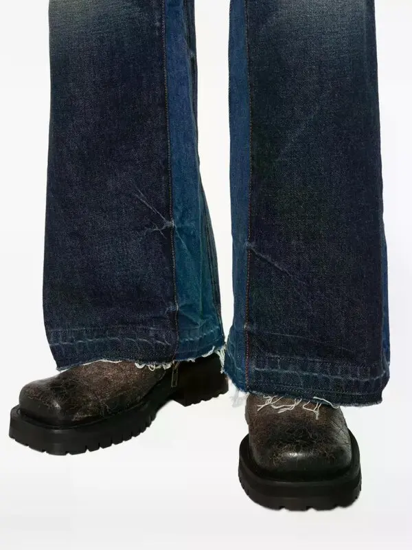 GALLERY DEPT. Belt-loop Logo-patch Jeans