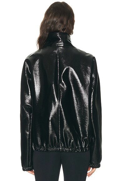 COURREGES Vinyl Zipped Bomber Jacket