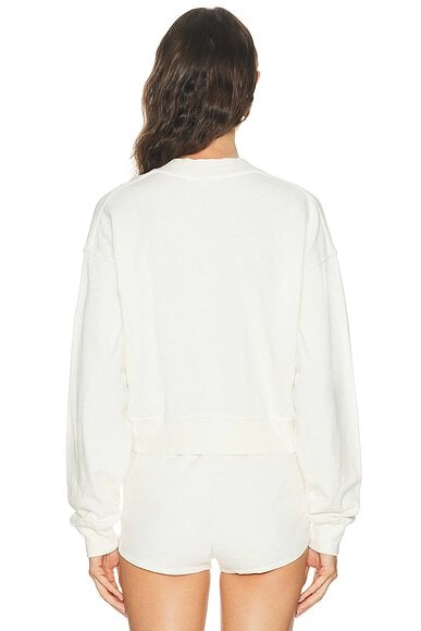 Eterne Cropped V Neck Sweatshirt