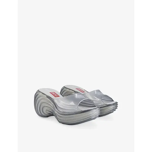 Melissa X Diesel Quantum Jelly Platform Sandals - Transparent
