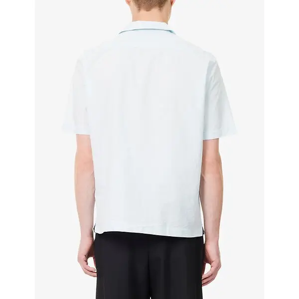 Fred Perry Revere-collar Cotton Seersucker Shirt