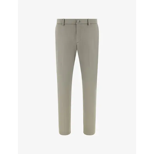 Boggi Milano Stretch Cotton-blend Trousers - Light Green