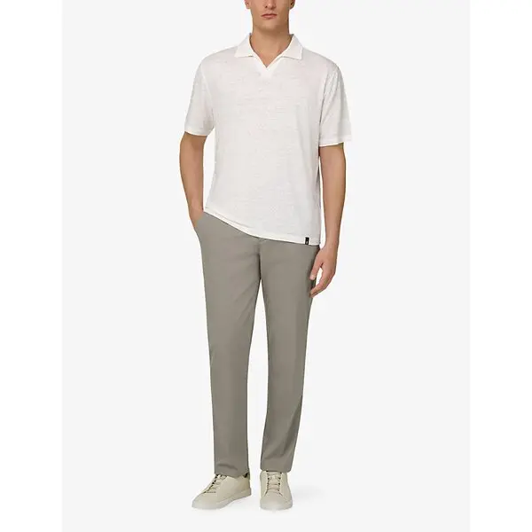 Boggi Milano Stretch Cotton-blend Trousers - Light Green