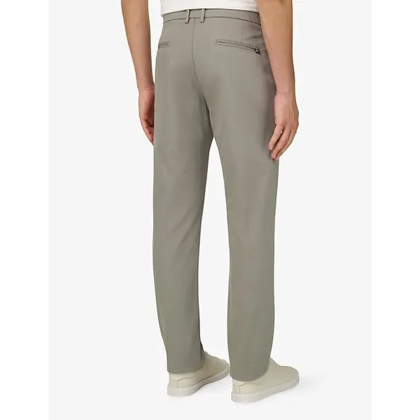 Boggi Milano Stretch Cotton-blend Trousers - Light Green