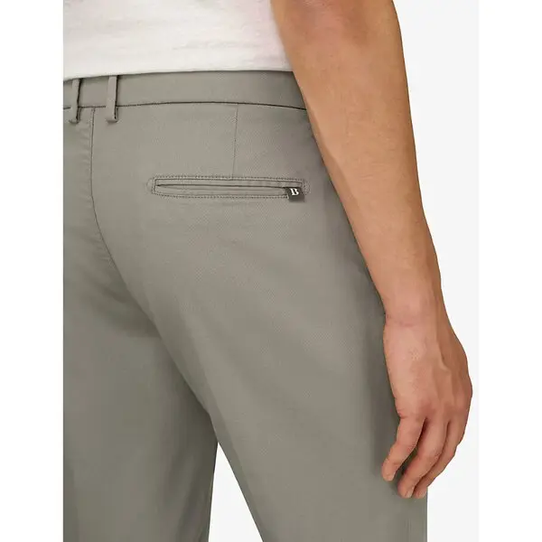 Boggi Milano Stretch Cotton-blend Trousers - Light Green
