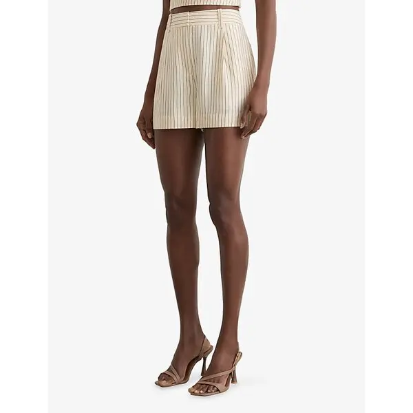 REISS Jayce Striped Woven Shorts