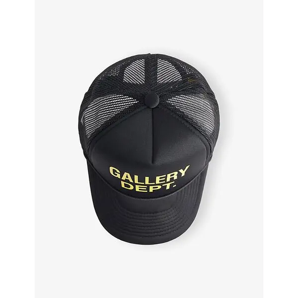 GALLERY DEPT. Logo-print Woven Trucker Cap - Black