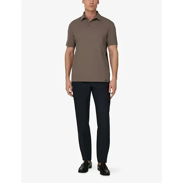 Boggi Milano Regular-fit Stretch Pima Cotton Polo Shirt