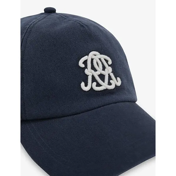 REISS Embroidered Cotton Twill Cap