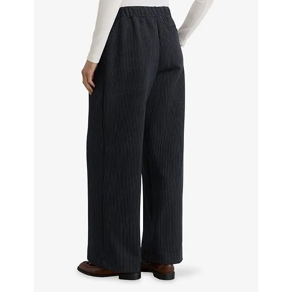 REISS Remi Pinstriped Stretch-woven Jogging Bottoms