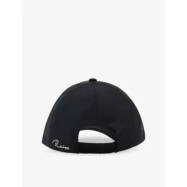 REISS Caleb Woven Cap - Navy