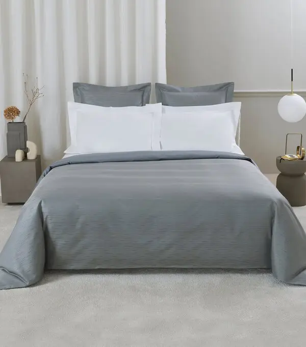 Frette Cotton-silk Stardust Jacquard King Duvet Cover - Beige