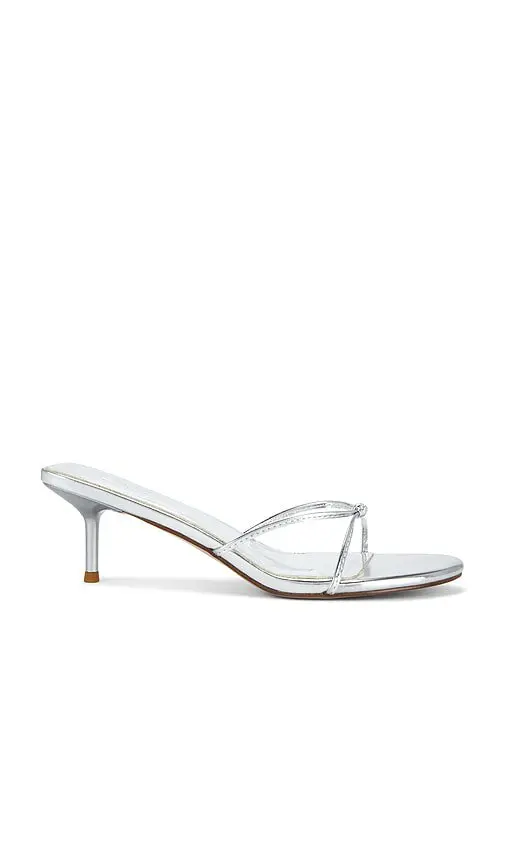 Femme La Maeve Metallic Slipper - Metallic Silver
