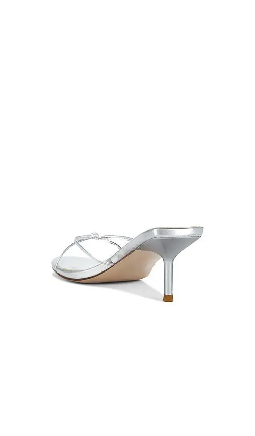 Femme La Maeve Metallic Slipper - Metallic Silver