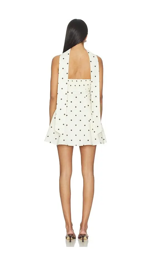 MORE TO COME Dione Strapless Mini Dress With Scarf