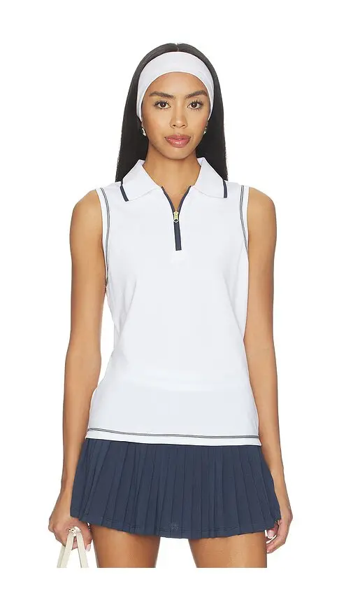 Varley Cammie Performance Tank Top - White