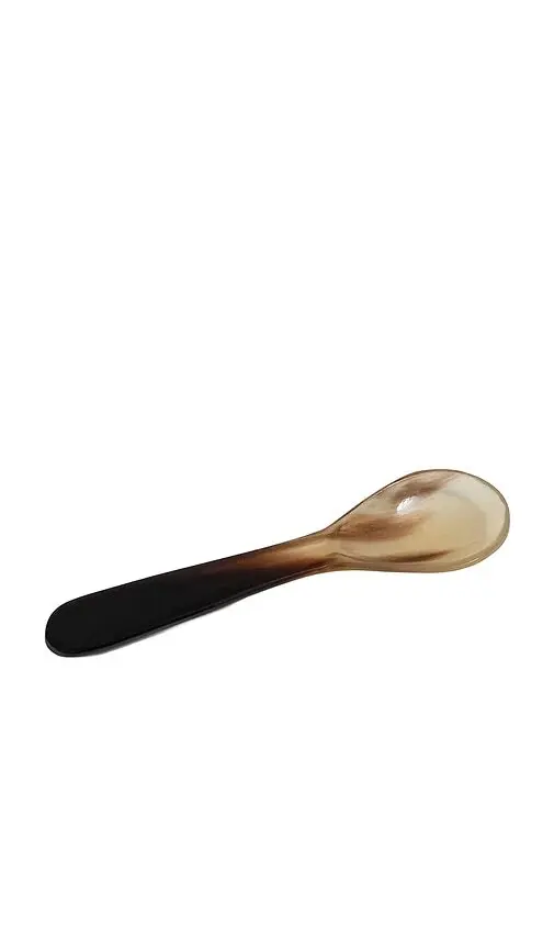 The Favorites Set Of 4 Horn Condiment & Caviar Spoon - Brown
