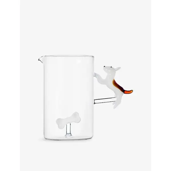 ICHENDORF MILANO Dogs Bull Terrier With Bone Borosilicate-glass Jug - Multicolor