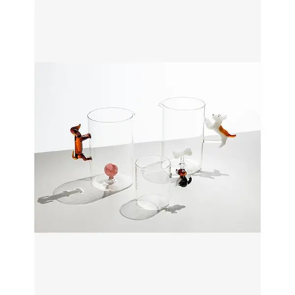 ICHENDORF MILANO Dogs Bull Terrier With Bone Borosilicate-glass Jug