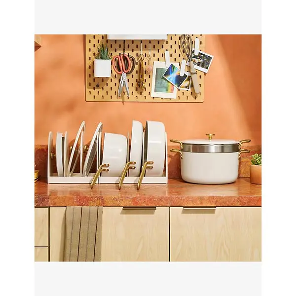 OUR PLACE Essentials 11-piece Aluminium Cookware Set - Cream
